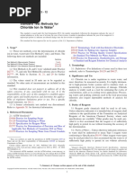 ASTM D1141 Synthetic Seawater Standard | PDF | Seawater | Sodium Chloride