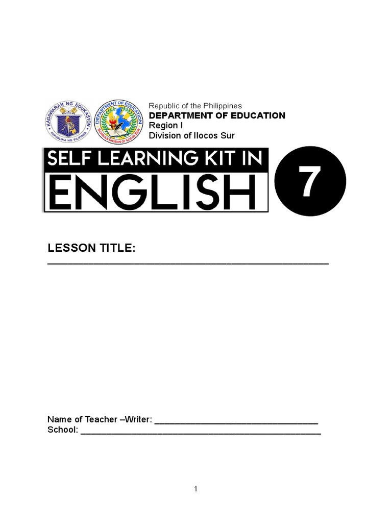 Lesson Title:: Region I Division of Ilocos Sur | PDF | Multiple Choice ...