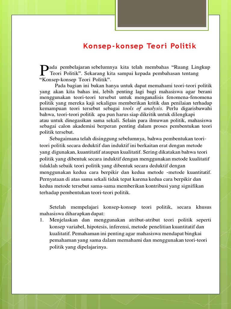 Matkul TEORI POLITIK | PDF | Politik