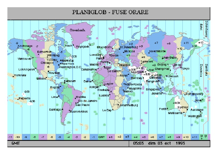 Harta Fus Orar Pe Glob | PDF