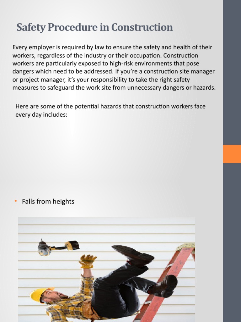 Construction Site Safety Procedures Guide | PDF | Personal Protective ...