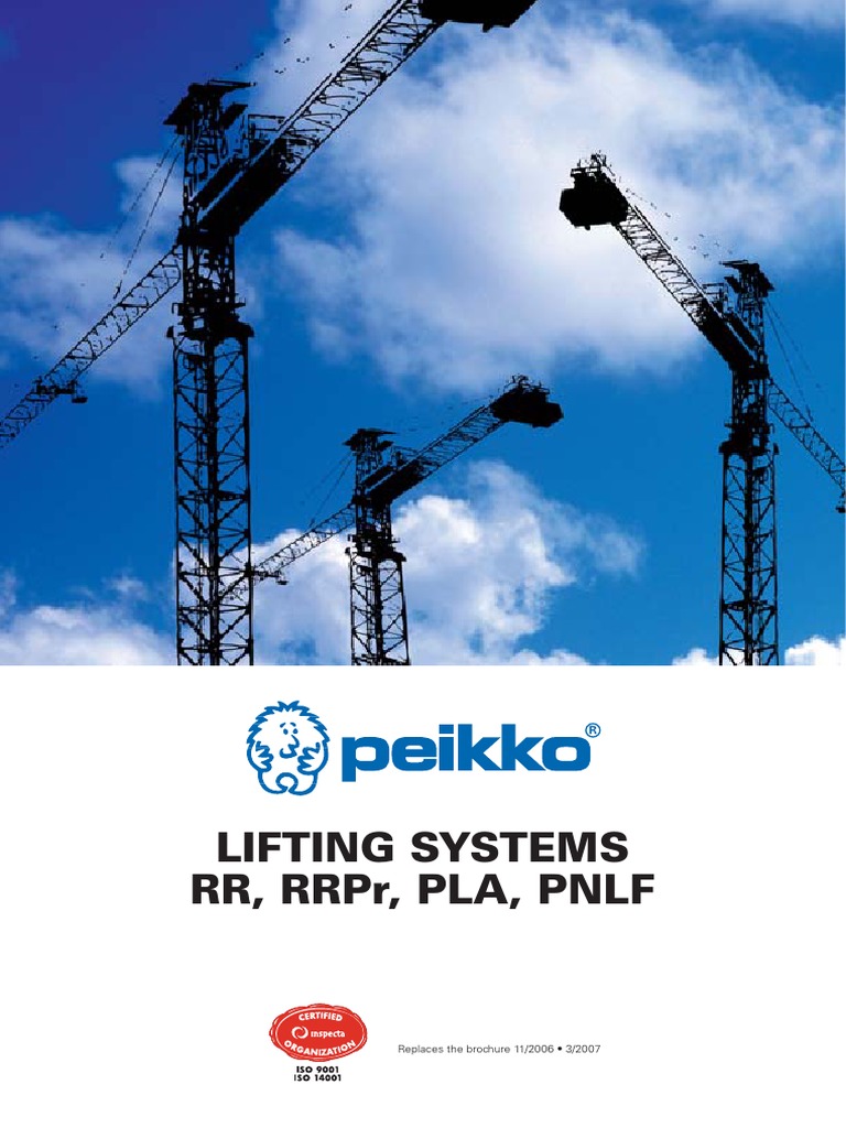 Peikko Lifting Systems PDF | PDF | Anchor | Strength Of Materials
