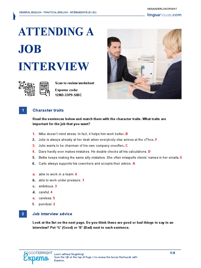 Job Interview Attendance Guide | PDF | Job Interview