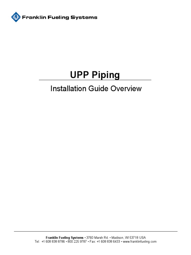 UPP Piping Install-Small PDF | PDF | Pipe (Fluid Conveyance) | Pressure