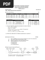 Data Processing Objective Questions For SS1, SS2, SS3 | PDF | Relational Model | Databases