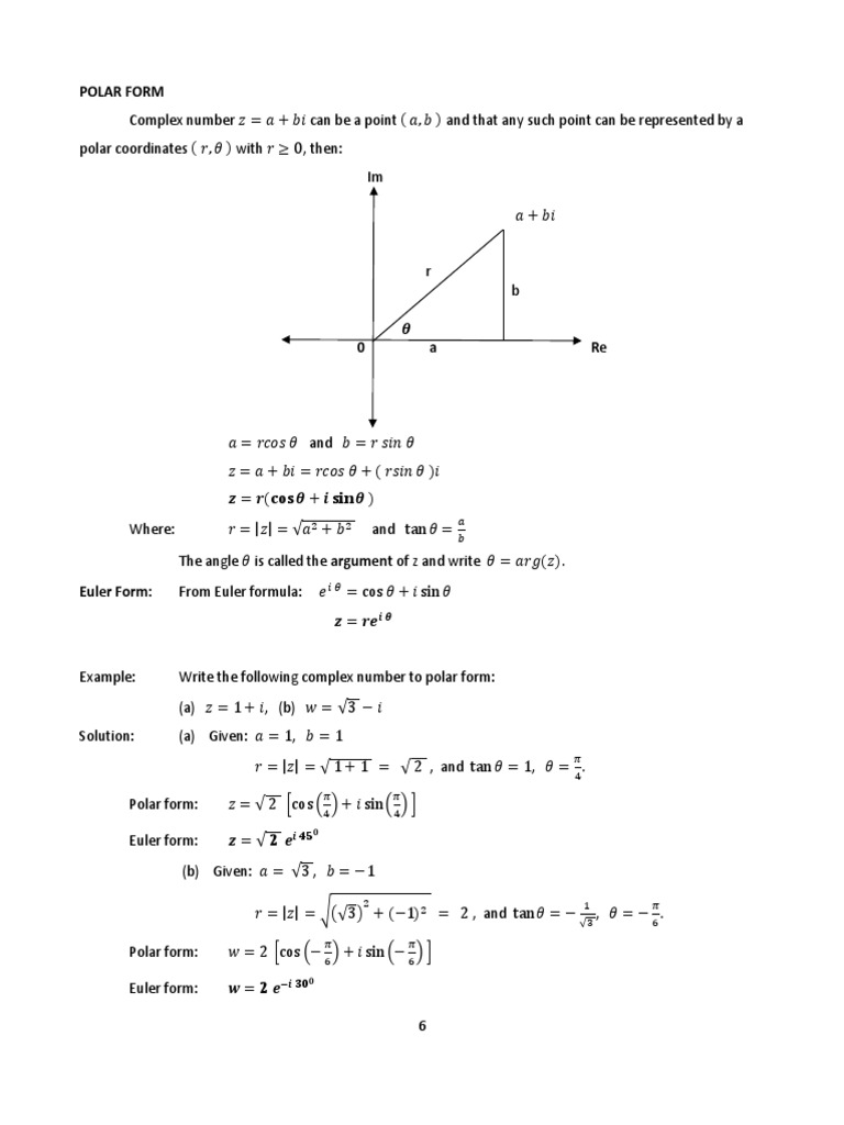 POLARFORM | PDF | Complex Number | Trigonometric Functions