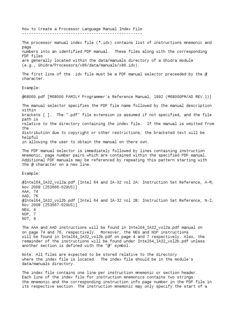 Manual Index | Download Free PDF | Computer File | Digital Technology