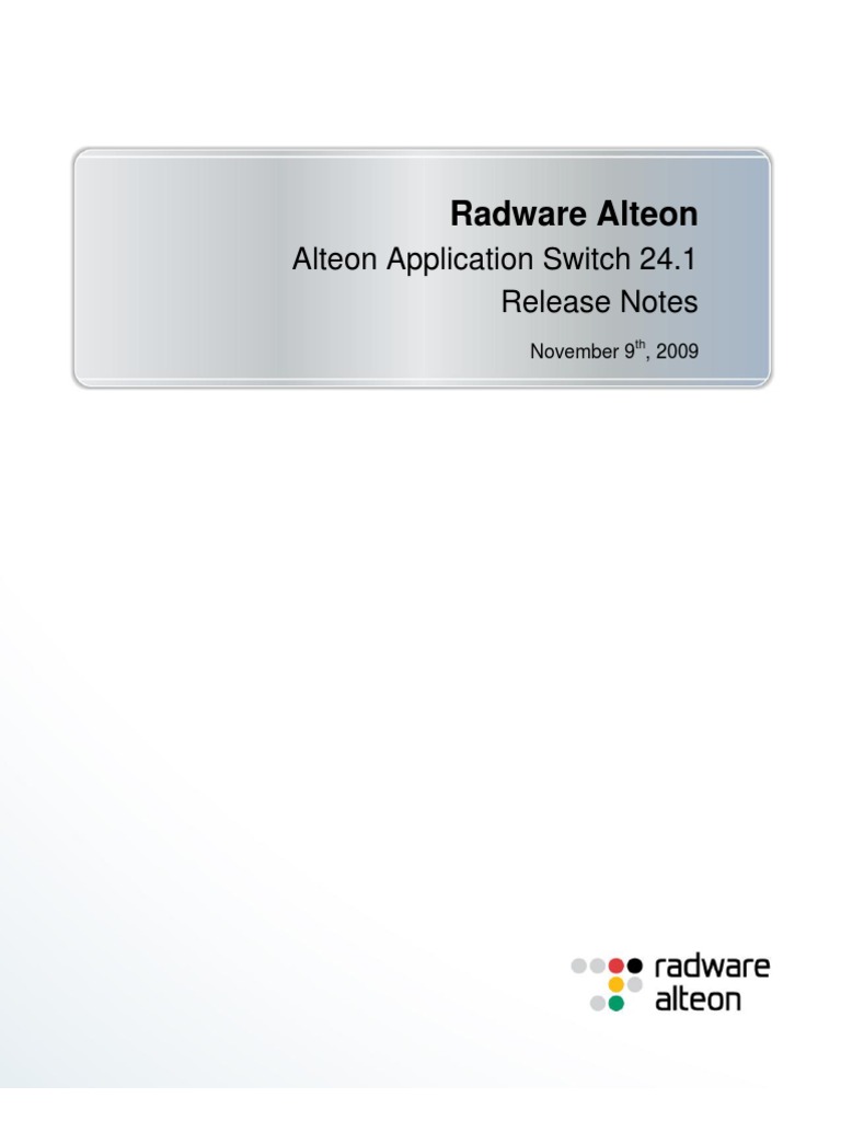 Alteon | Download Free PDF | File Transfer Protocol | Booting