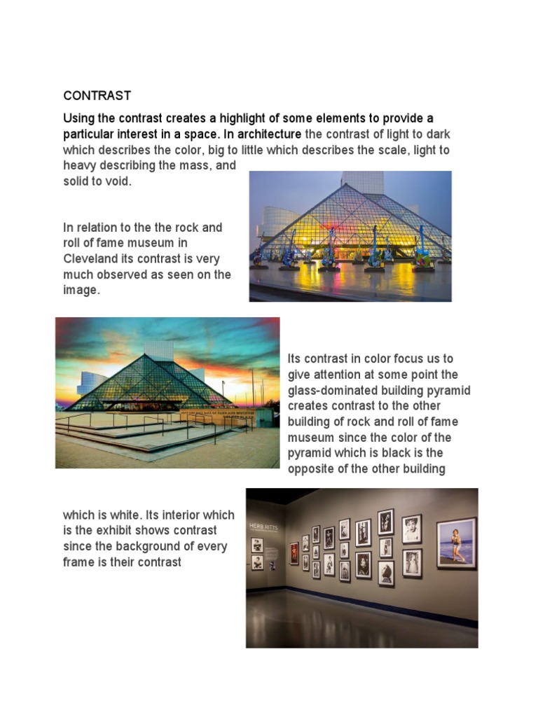 Contrast Using The Contrast Creates A Highlight of Some Elements To ...