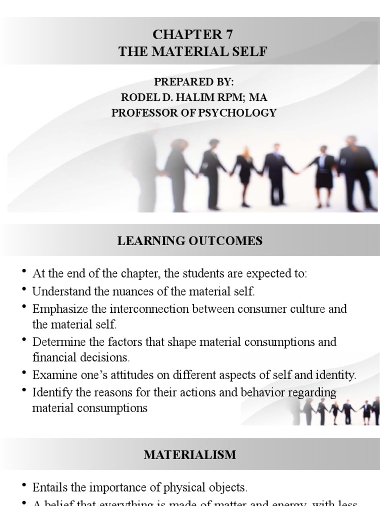 Understanding the Material Self | PDF | Consumerism | Self
