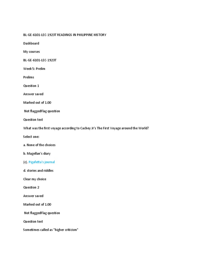 RPH Prelim | Download Free PDF | Corazon Aquino