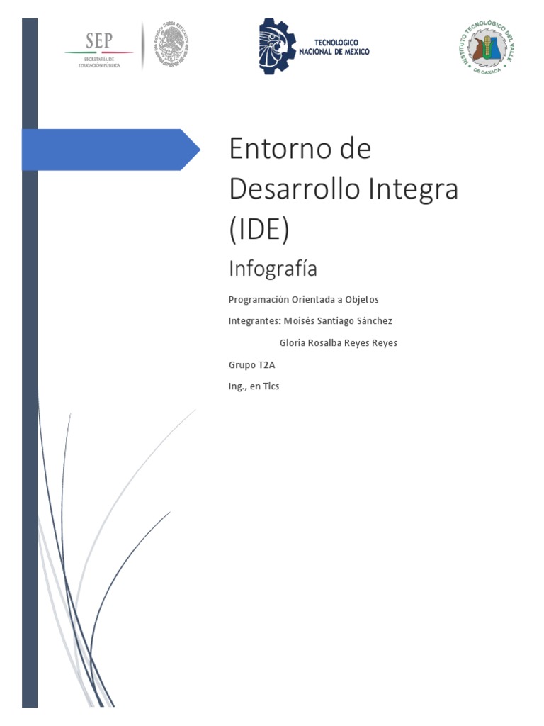 Infografia IDE | PDF | Entorno de desarrollo integrado | Java (lenguaje ...