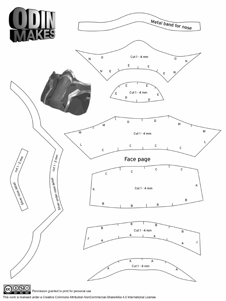 Odin Makes Black Panther Mask Pattern | PDF