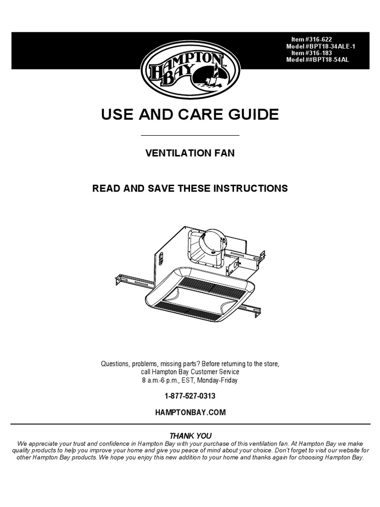 Ventilation Fan Installation Guide | PDF | Electrical Connector ...