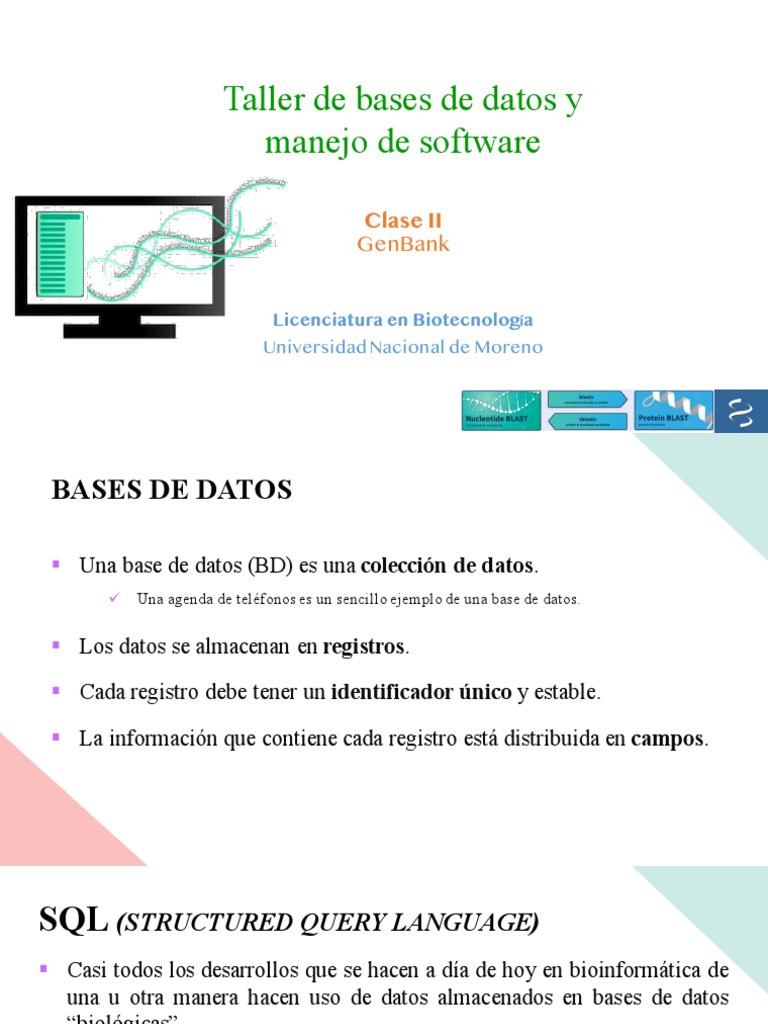 Taller BD Clase2 | PDF | Alineación de secuencia | SQL