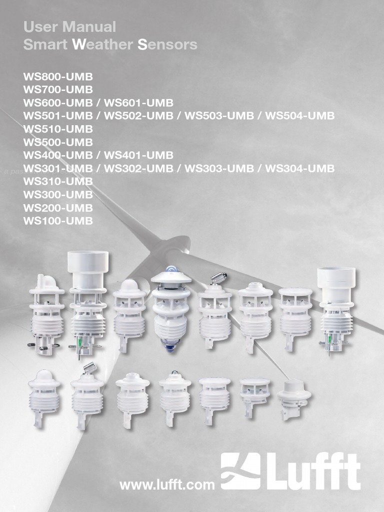 Manual Lufft WSXXX-V44-EN | PDF | Atmosphere Of Earth | Humidity