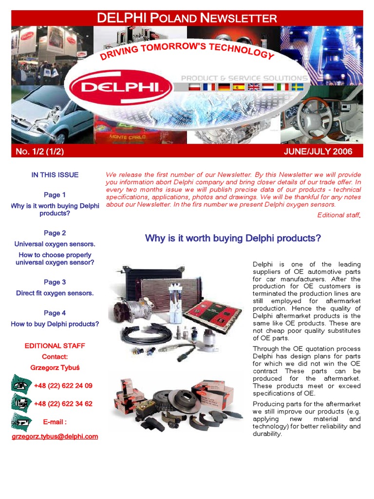 Delphi catalogue 德尔福目录 | PDF | Land Vehicles | Automotive Industry