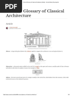 Glossary of Terms in Greek Architecture Handout | PDF | Components | Ancient Greece