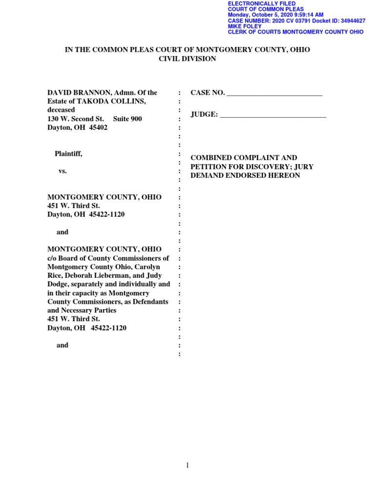 Takoda Collins Lawsuit | PDF | Legal Remedy | Damages