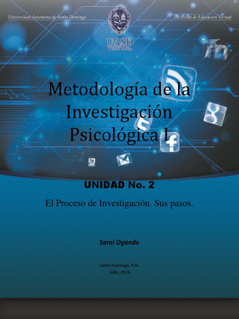 Metodología De La Investigacion Psicologica I Unidad 1 Pdf