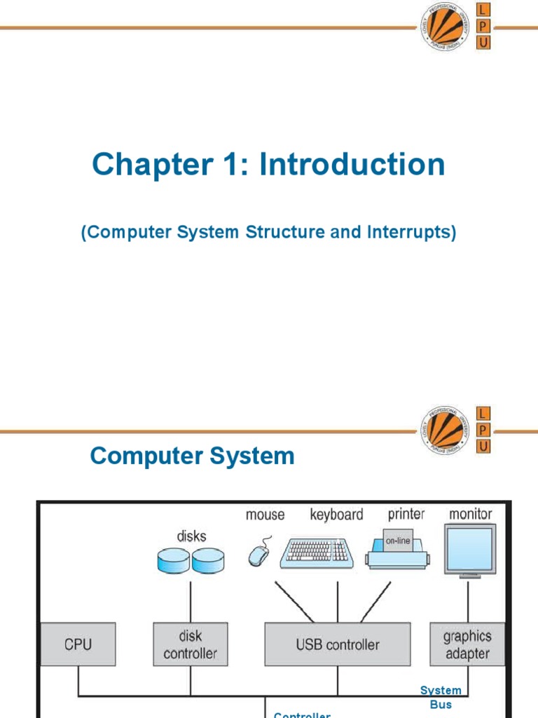 Chapter 1: Introduction: (Computer System Structure and Interrupts) | PDF | Computer Hardware ...