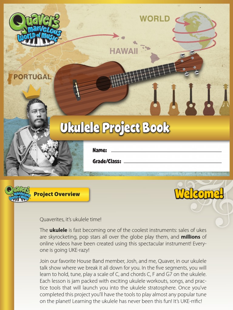 Ukulele Project Book Ukulele Project Book: Name: Grade/Class | PDF ...