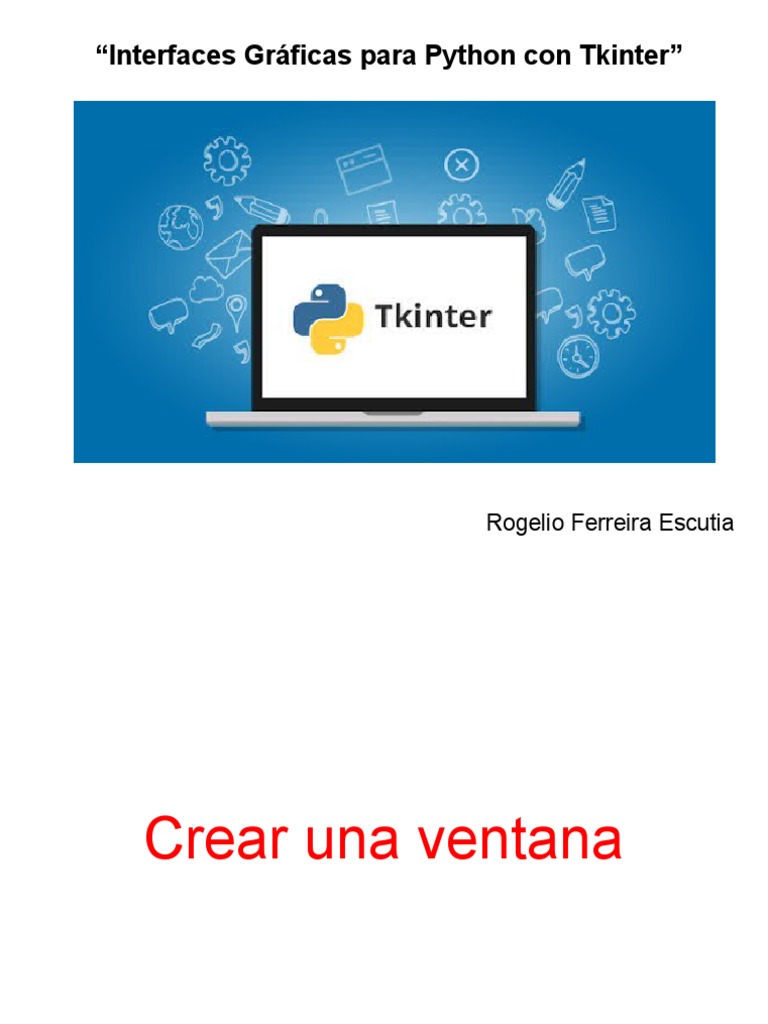 Python Tkinter PDF | PDF | Ventana (informática) | Menú (Computación)