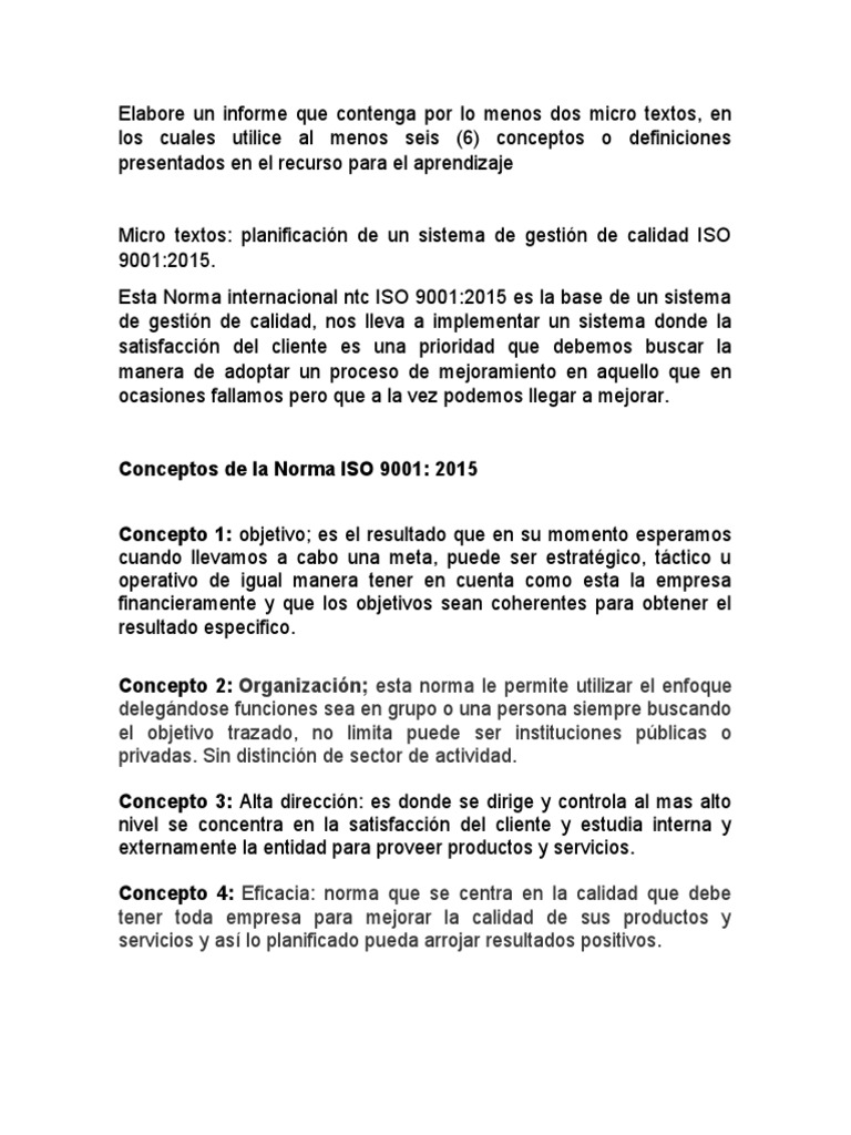 Elabore Un Informe Que Contenga Por Lo Menos Dos Micro Textos | PDF