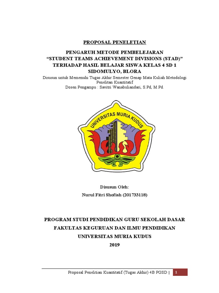 Proposal Penelitian Kuantitatif Pdf