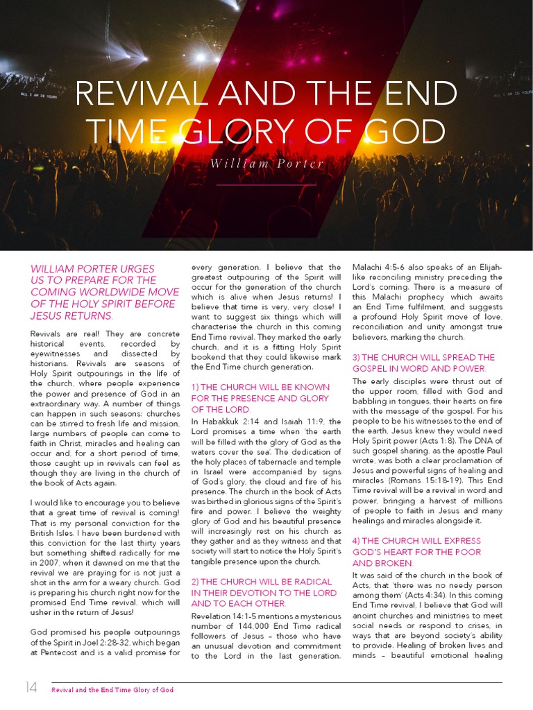 Revival and The End Time Glory of God: William Porter | PDF | Acts Of ...