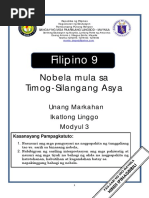 Filipino 9: Katotohanan, Kabutihan at Kagandahan Sa Nobela | PDF