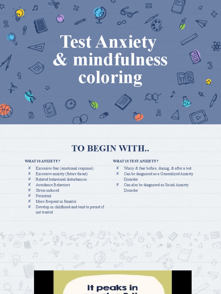 Mindfulness Coloring Activity | PDF | Mindfulness | Anxiety
