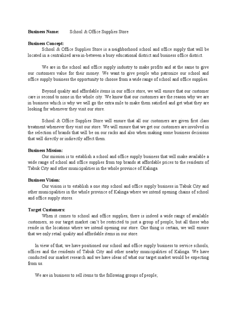 Business Name: Business Concept | PDF | Retail | Microeconomics