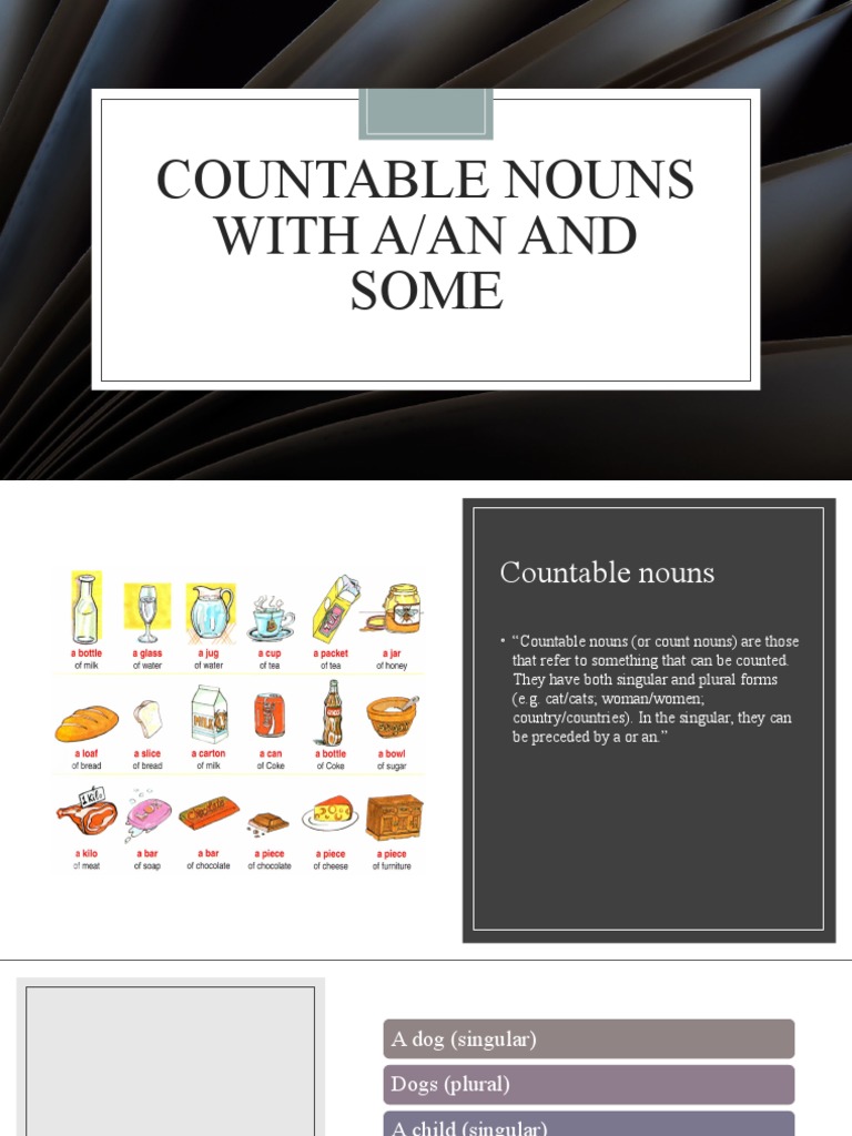 Countable Nouns With A An and Some (Final) | PDF | Language Arts ...