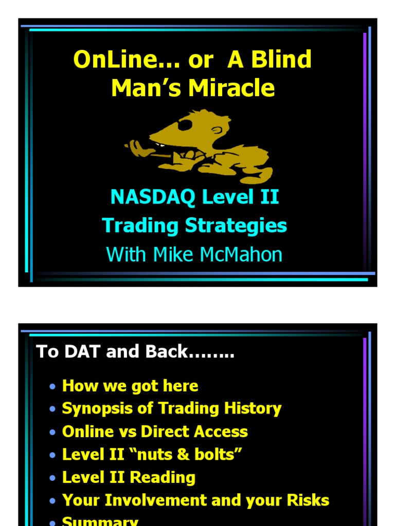 NASDAQ Level II Trading Strategies | PDF | Equity Securities ...