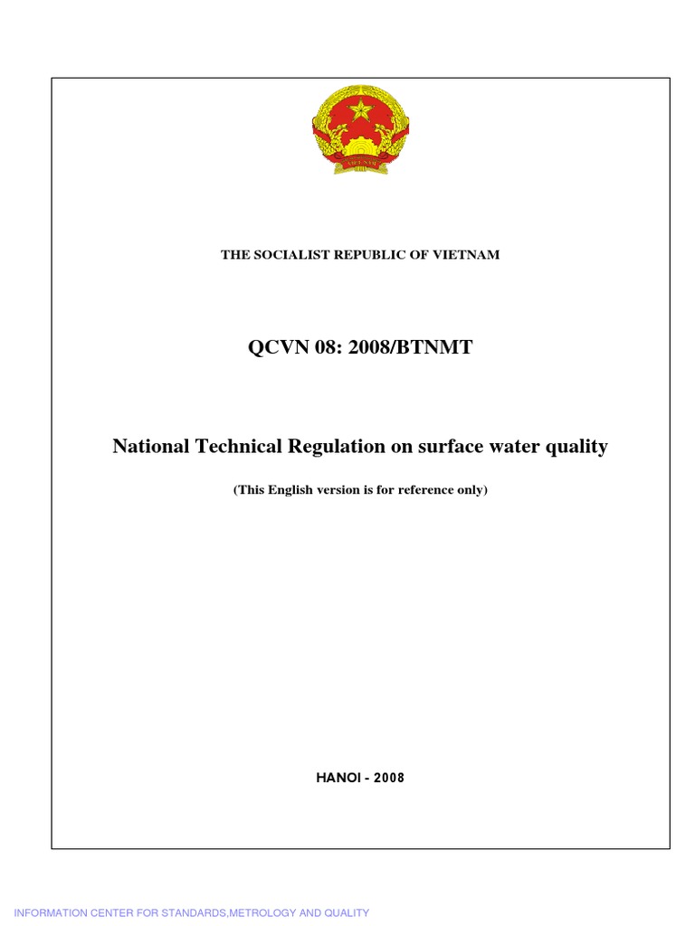 National Regulation on Surface Water Quality | PDF | Water Quality ...