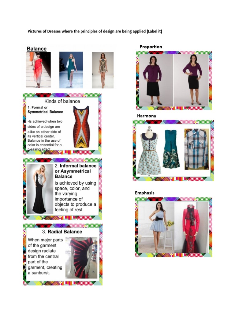 Pictures of Dresses Where The Principles of Design Are Being Applied ...