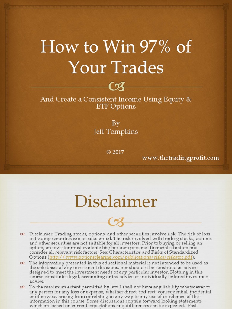 How To Win 97% of Your Options Trades Ebook PDF | PDF | Put Option ...