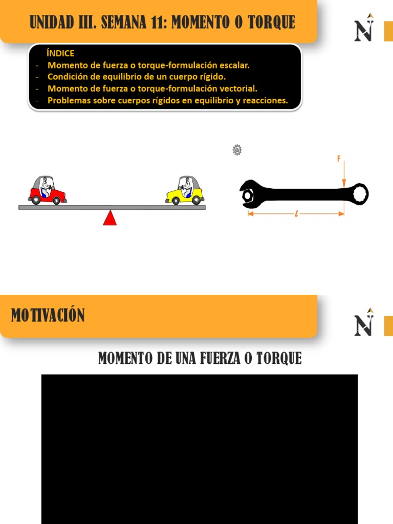 Momento de Fuerza y Torque en Física | PDF | Rotación | Fuerza