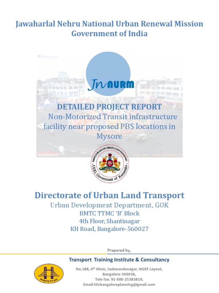 Mysore NMT Infrastructure Facility | PDF | Cycling Infrastructure | Road