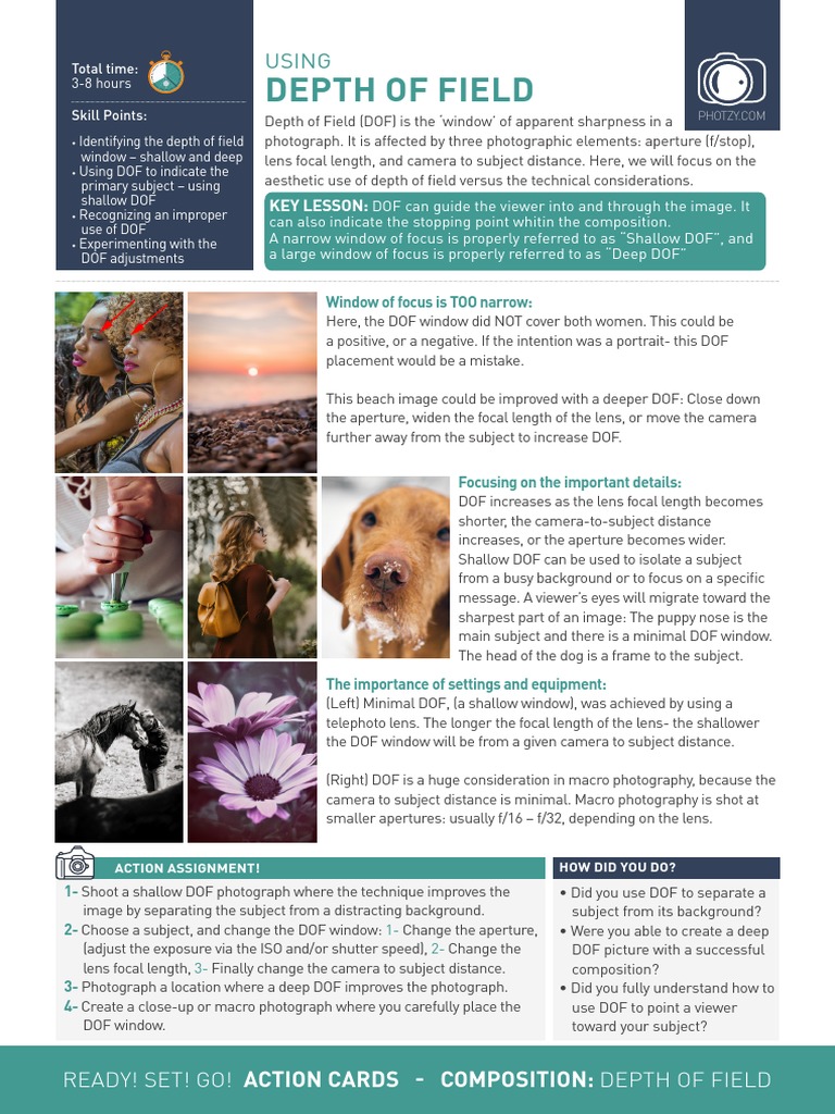 Mastering Depth of Field Techniques | PDF | Camera Lens | Aperture