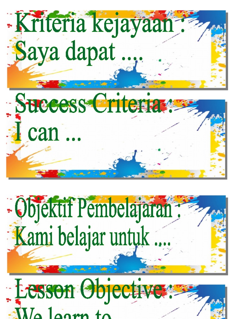 label objektif pembelajaran - Paul Quinn