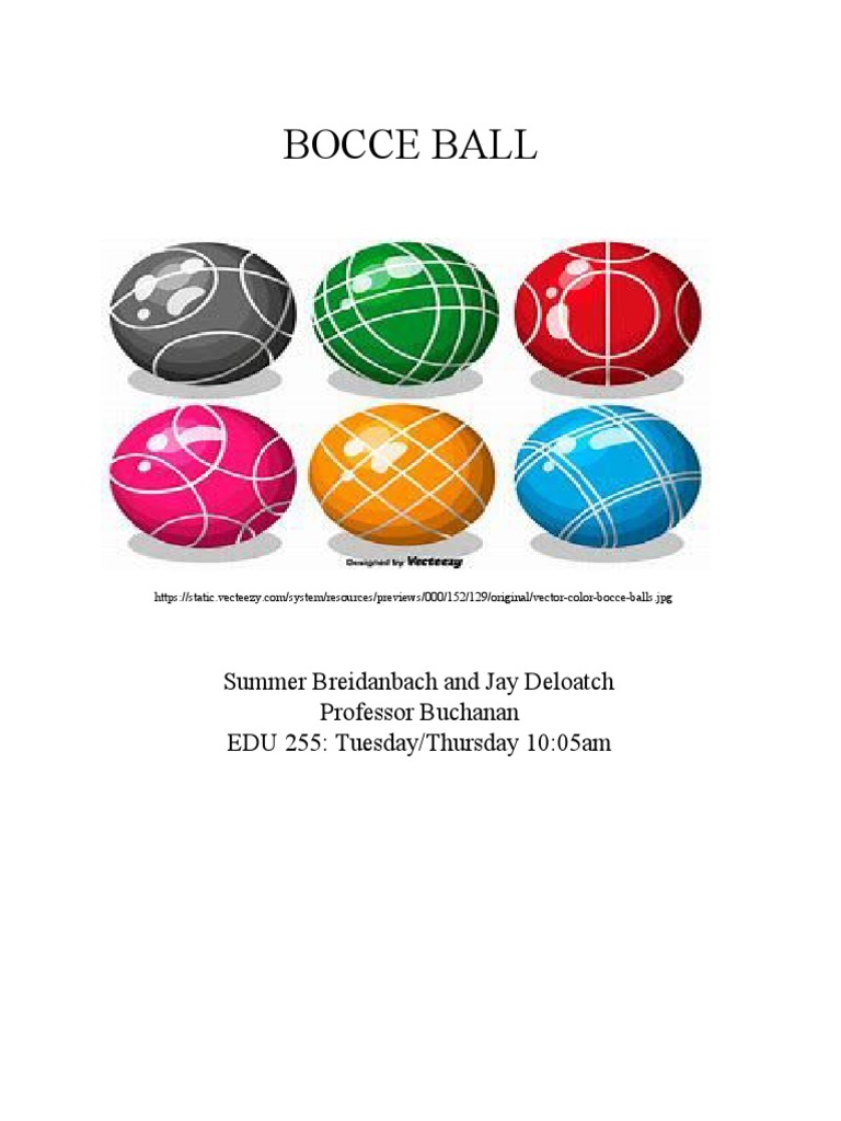Bocce Ball: Key Terms and Rules | PDF | Individual Sports | Athletic Sports