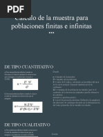 Formula para Cálculo de La Muestra Poblaciones Finitas | PDF