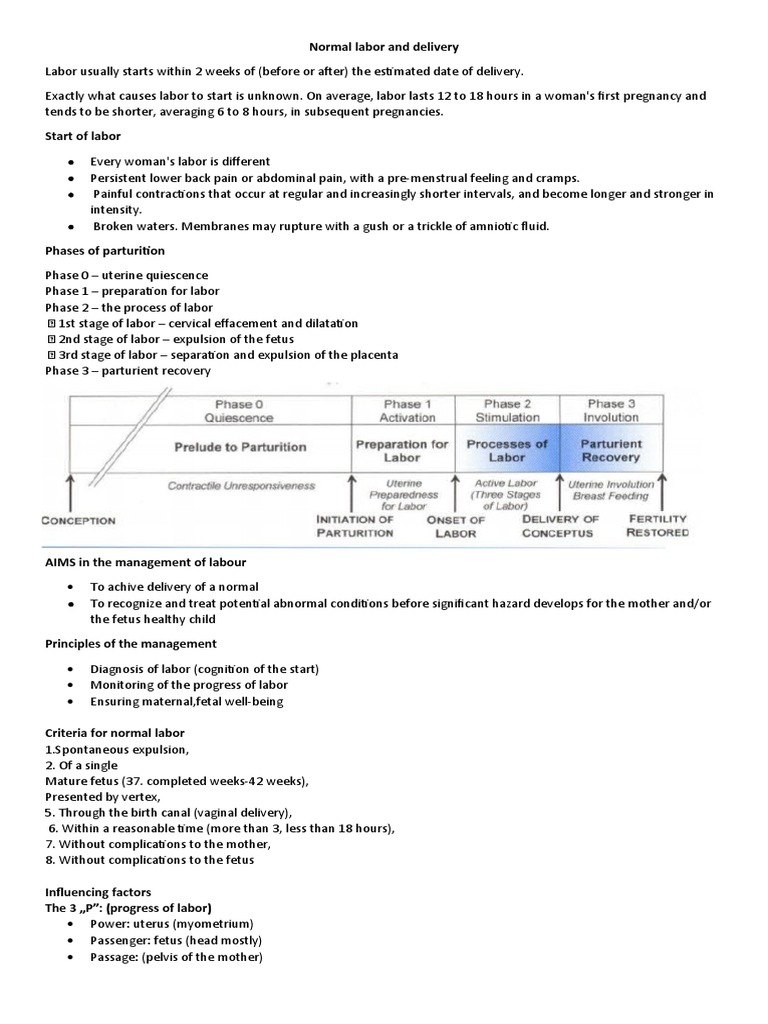 Laboranddelivery Notes | PDF | Childbirth | Pregnancy