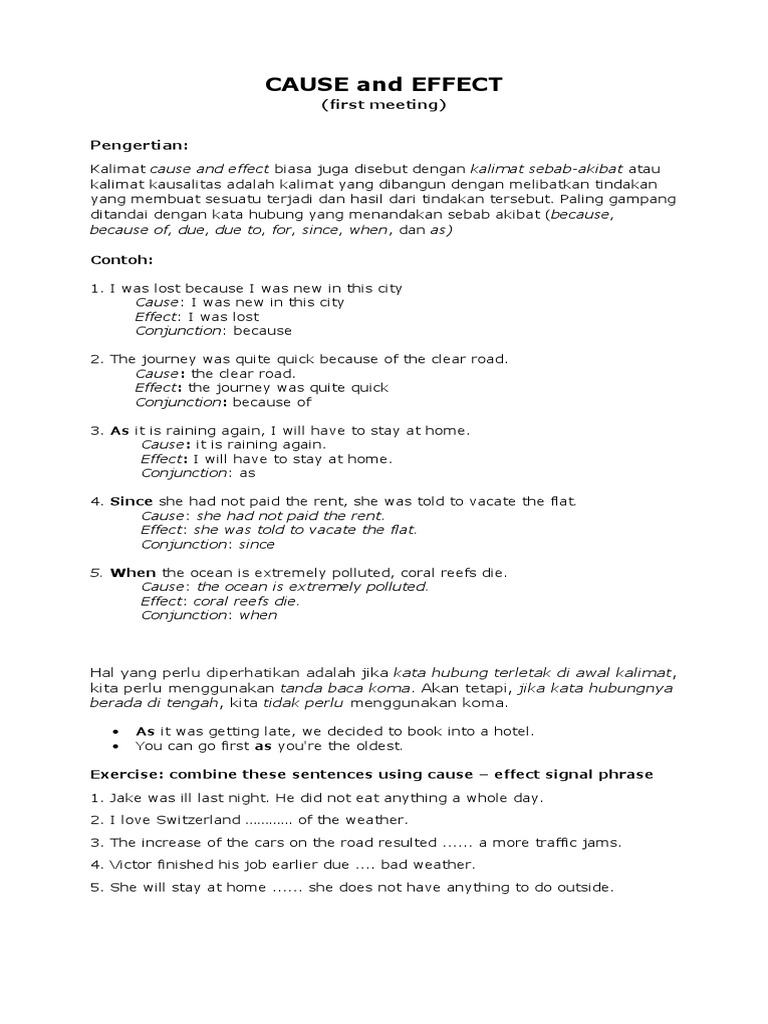 CAUSE and EFFECT | PDF | Essays | Video Games