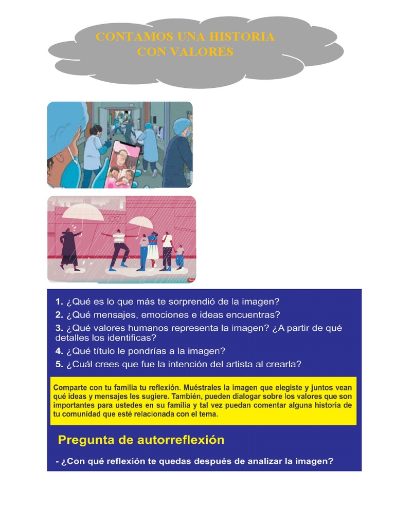 Contamos Una Historia Con Valores | PDF | Arte