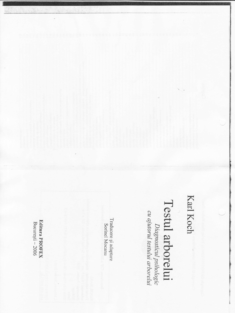 Karl Koch - Testul Arborelui | PDF