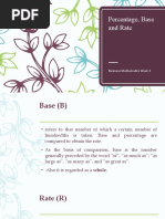 Percentage, Base Rate Worksheet (Business MAth) | PDF | Percentage