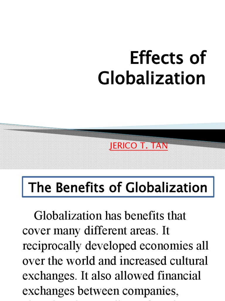 Benefits Of Globalization
